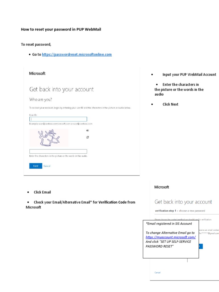 How To Reset Your Password in PUP WebMail | Office 365 | Password