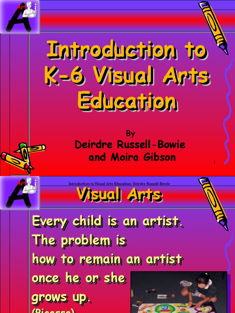 K-6 Visual Arts Education Introduction | PDF | Drawing | Color