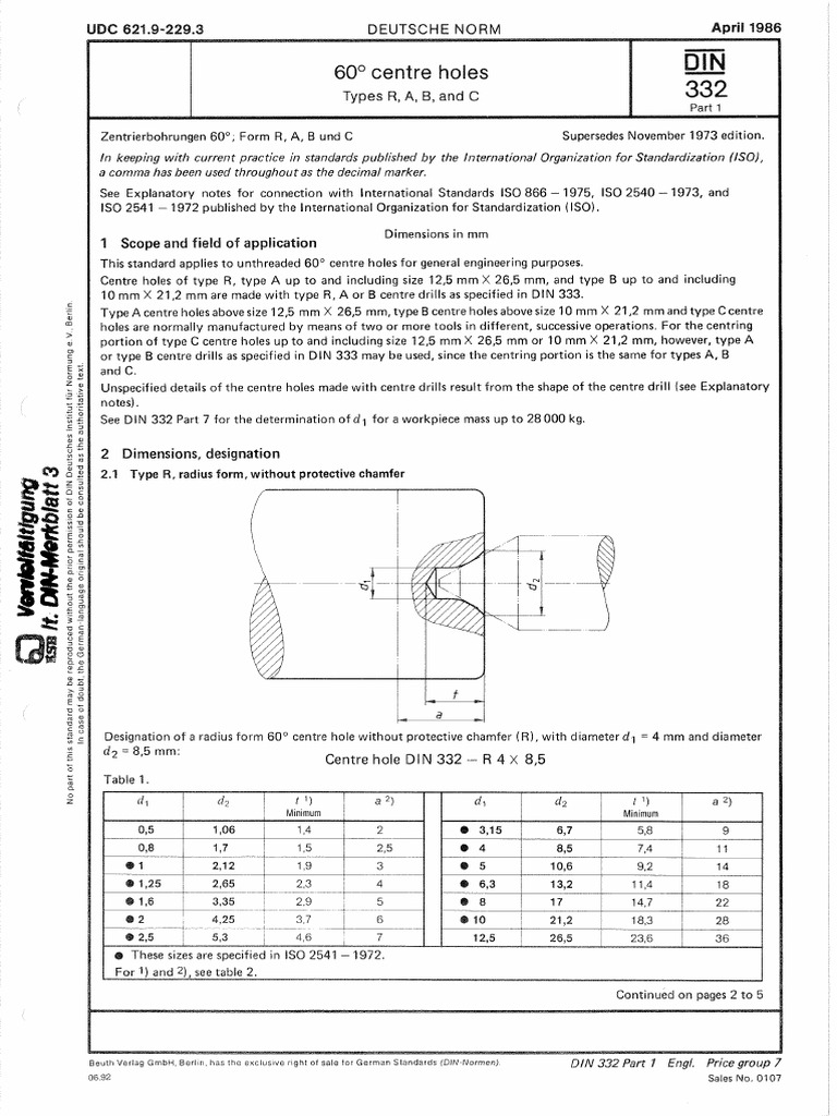 Din332 1en - 1986 04