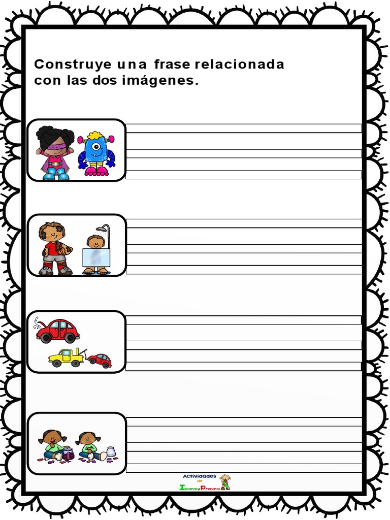 Creamos Oraciones A Partir de Imágenes | PDF