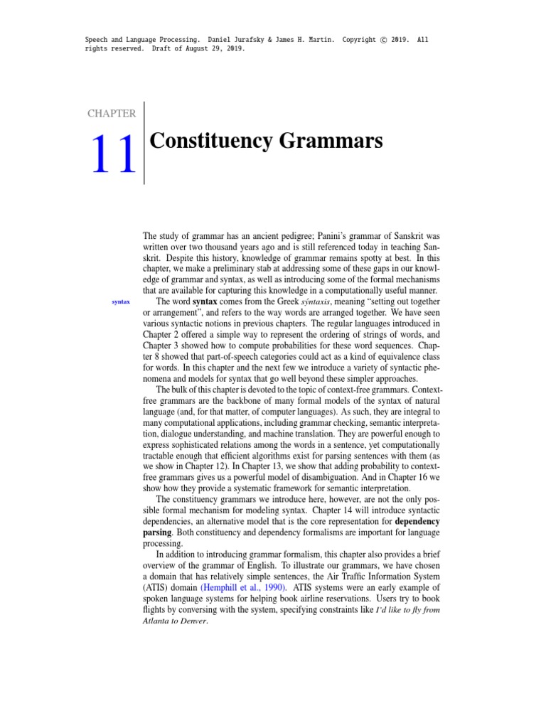 Constituency Grammars | PDF | Phrase | Clause