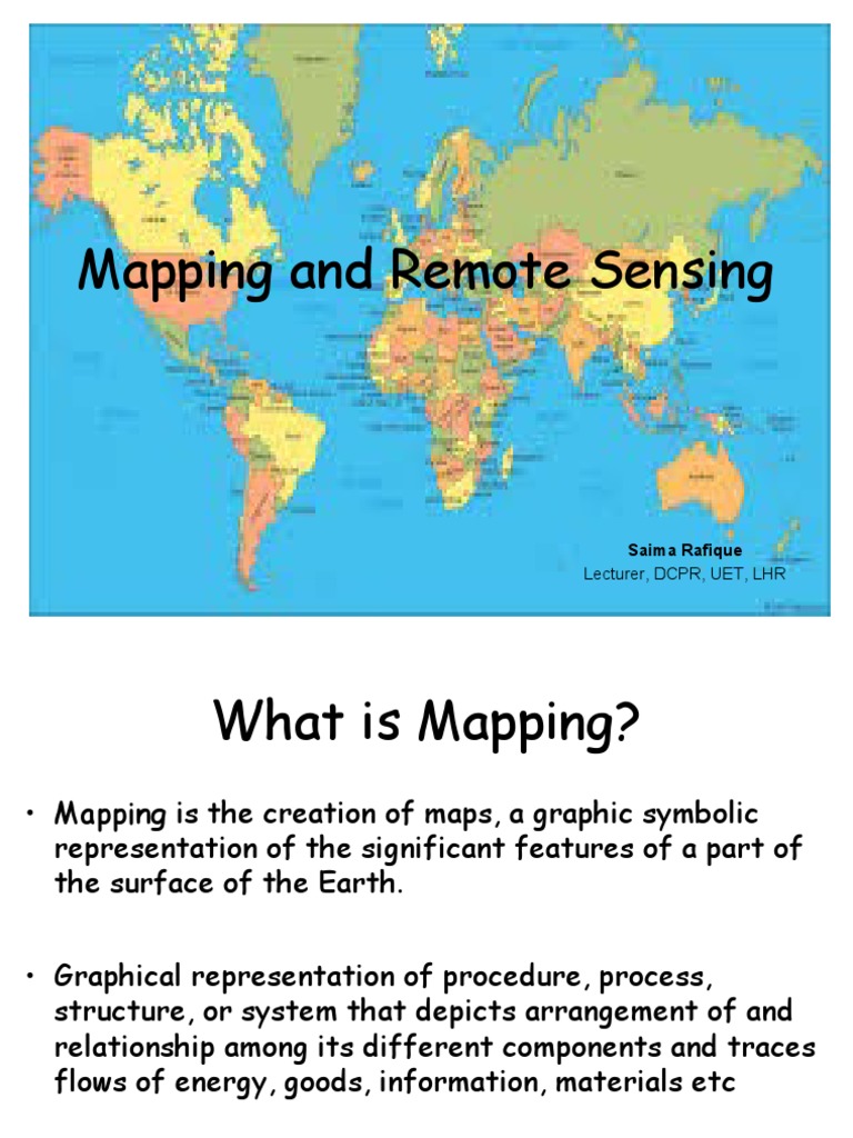 Mapping And Remote Sensing Lecturer Dcpr Uet Lhr Pdf Map Ptolemy