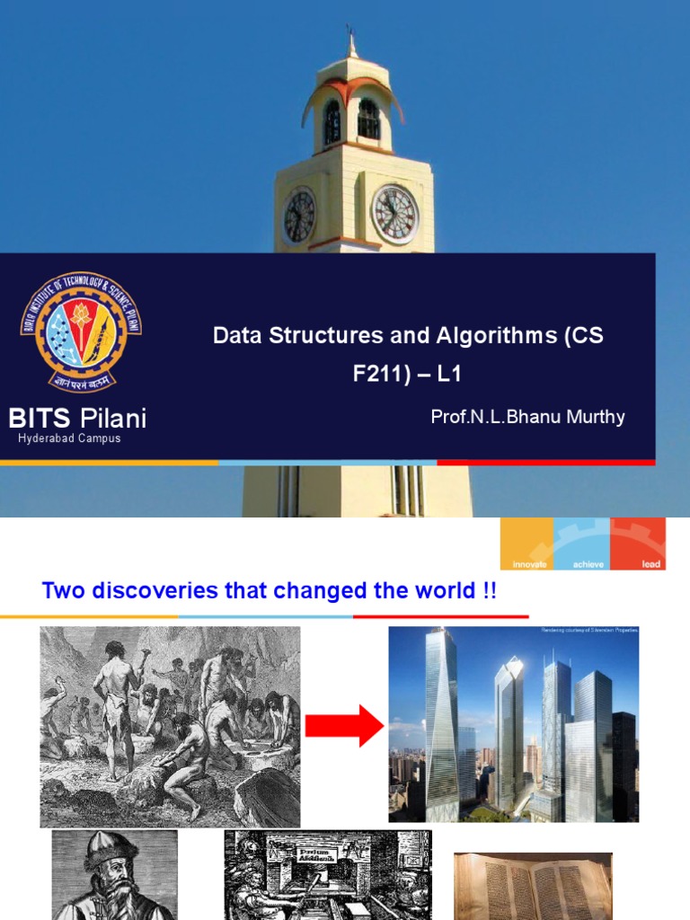 Data Structures and Algorithms - L1 | PDF | Algorithms | Theoretical Computer Science