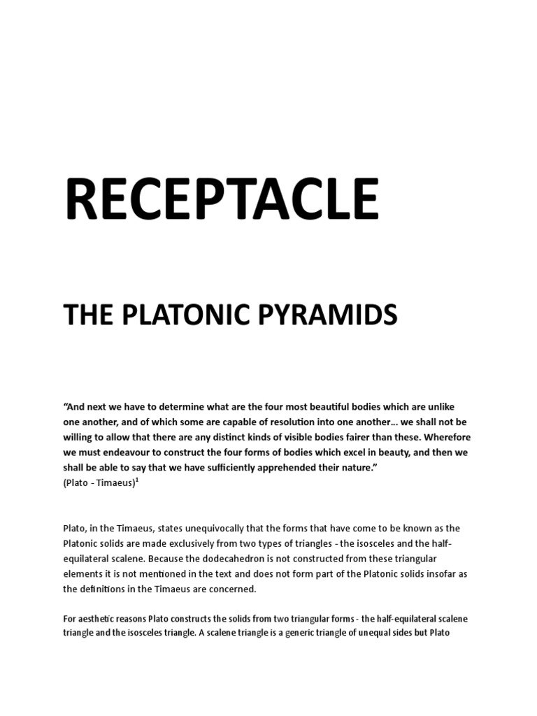 The Receptacle | PDF | Triangle | Geometry