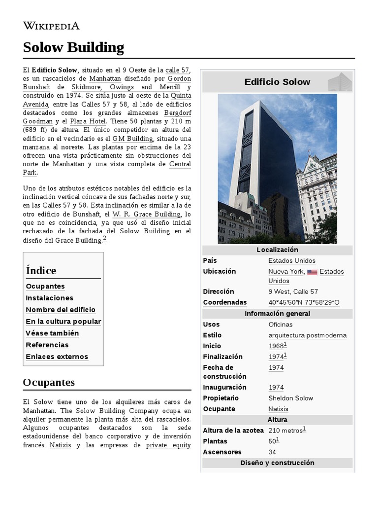 Solow Building | PDF | Business | Patentar