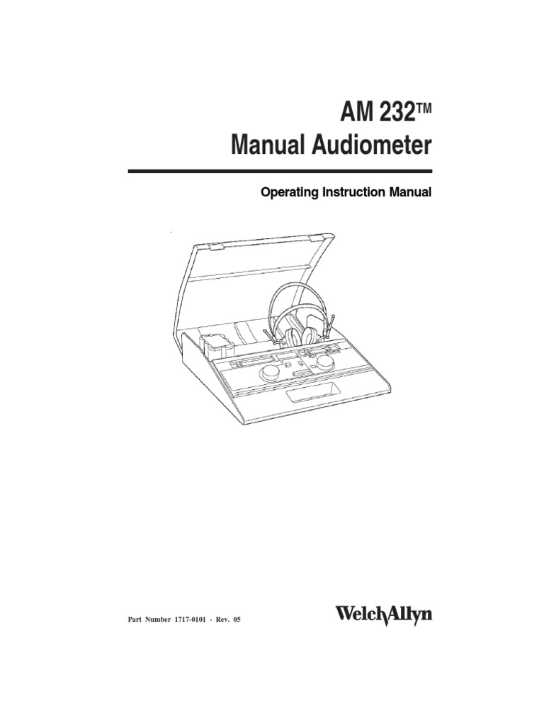 AM 232 Manual Audiometer | PDF | Headphones | Pitch (Music)