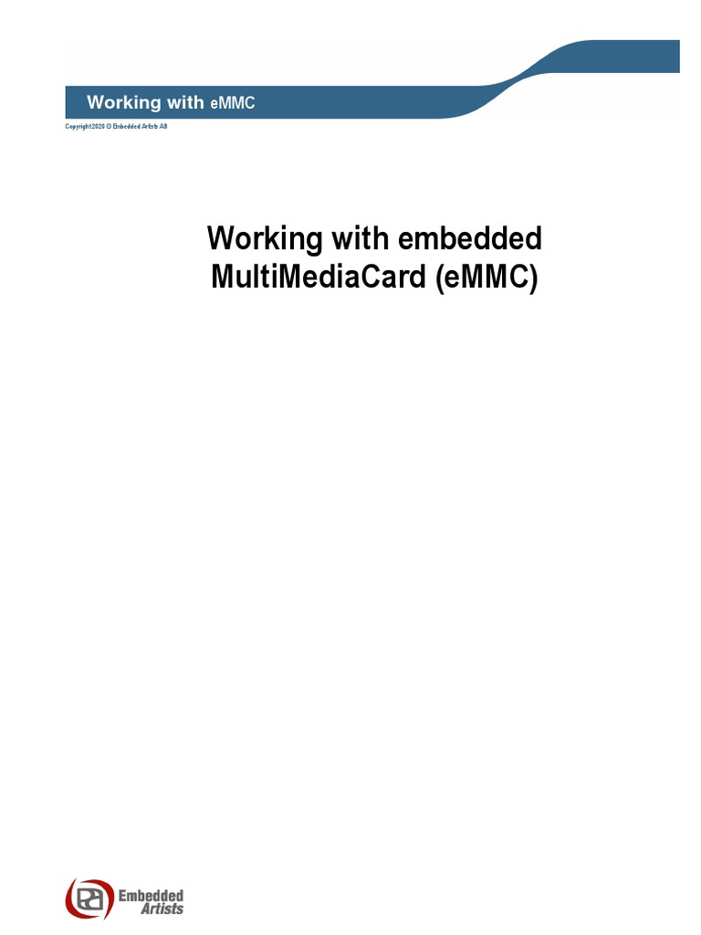 Working With Embedded Multimediacard (Emmc) | Download Free PDF ...
