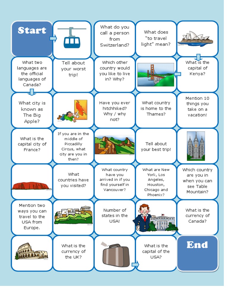 Travel Board Game PDF | PDF