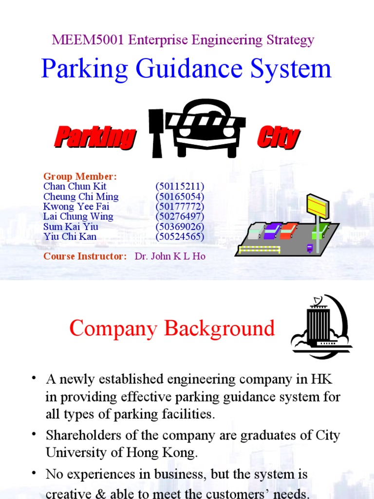 Parking Guidance System Pdf Parking Survey Methodology