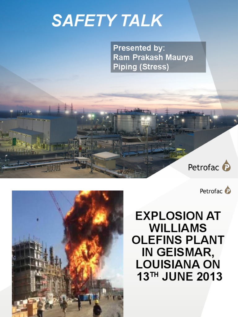 Williams Olefins Plant Explosion 2013 | PDF