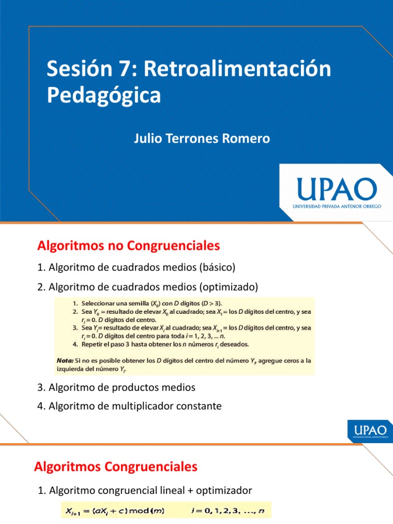 Retroalimentación PDF | PDF | Algoritmos | Estadísticas
