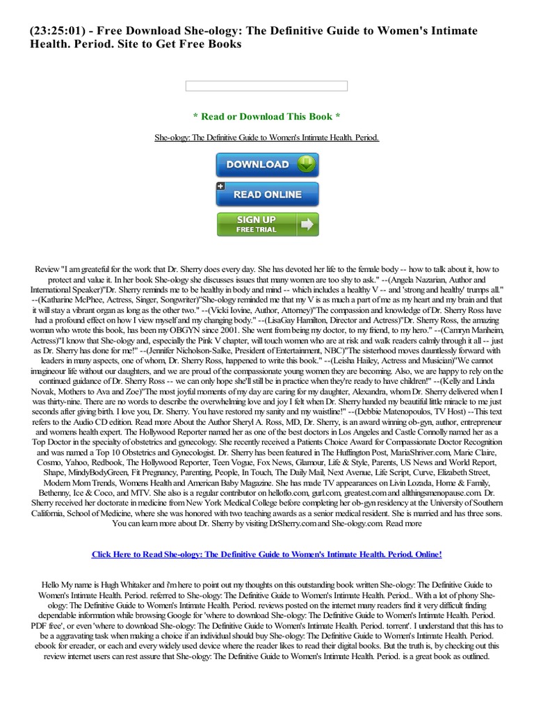 She-ology: Women's Health Insights | PDF | E Books | Books