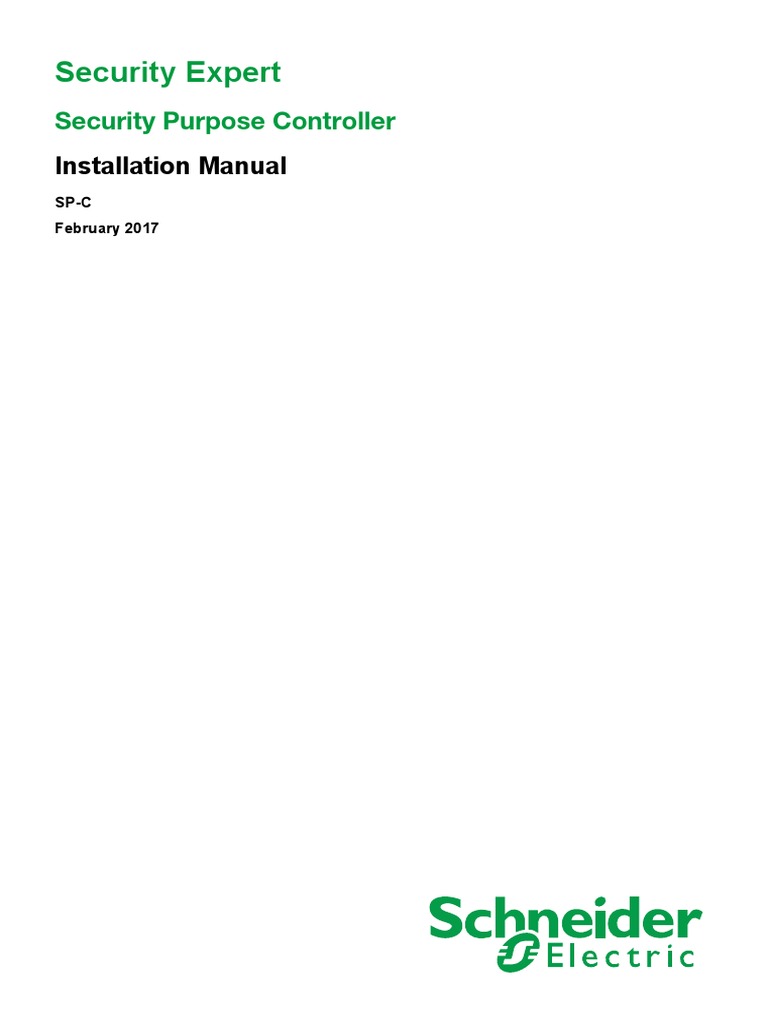 SP-C Security Expert - System Controller - Installation Guide | PDF | Computer Network | Electricity