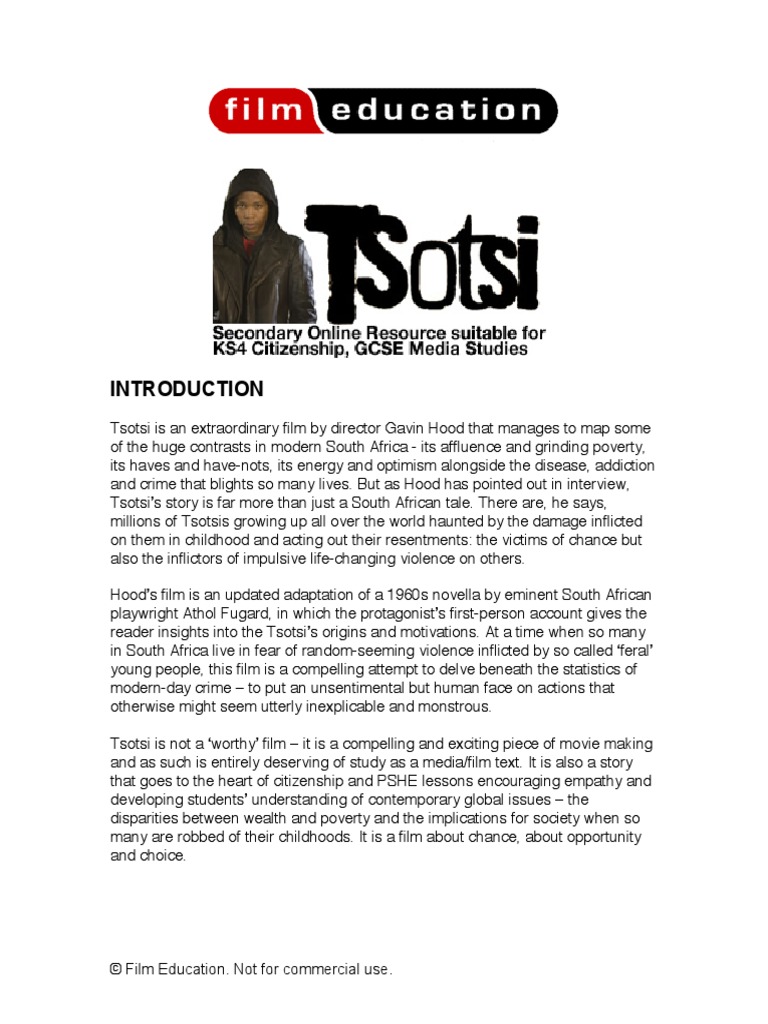Tsotsi PDF | Descargar gratis PDF | Advertising