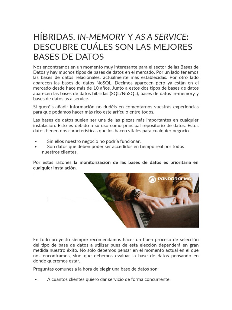 Comparativa de Bases de Datos: SQL vs NoSQL | PDF | No Sql | Bases de datos