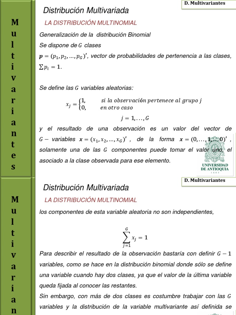 Multinomial PDF | PDF | Distribución de probabilidad | Estadísticas