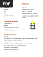 Spanish Class Worksheet - Greetings | PDF