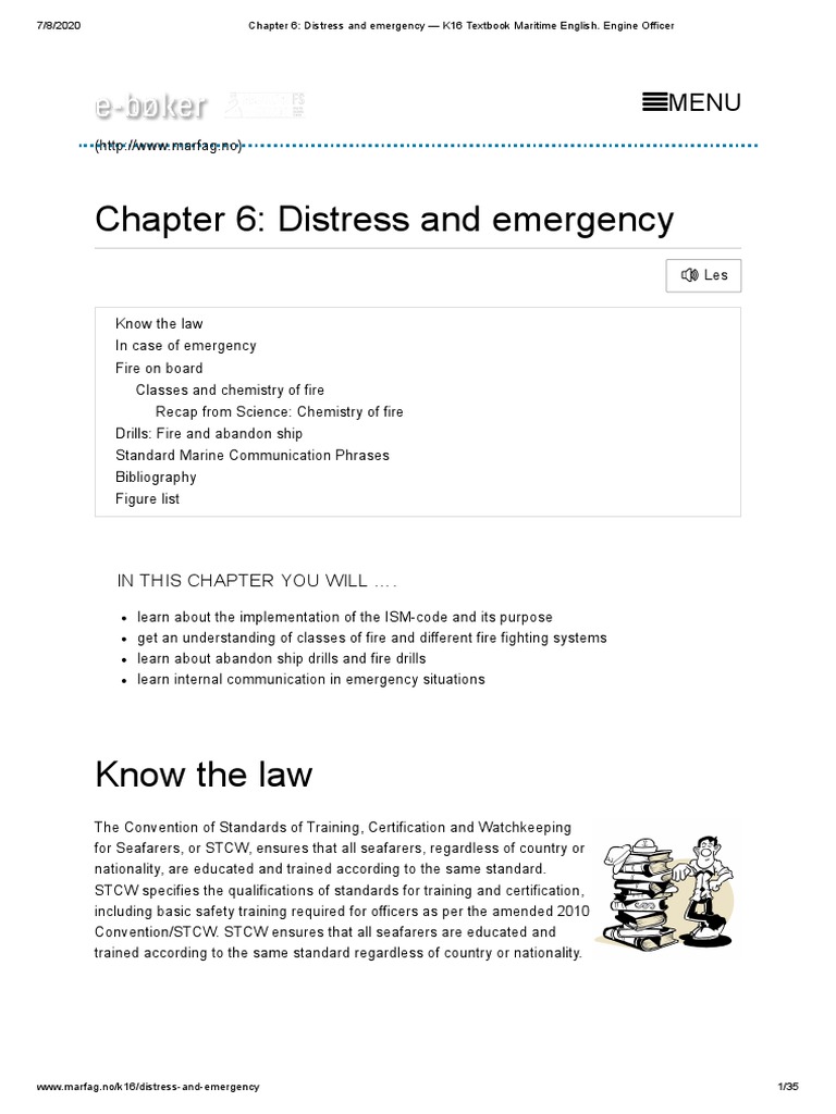 Chapter 6 Distress and Emergency | PDF | Nature