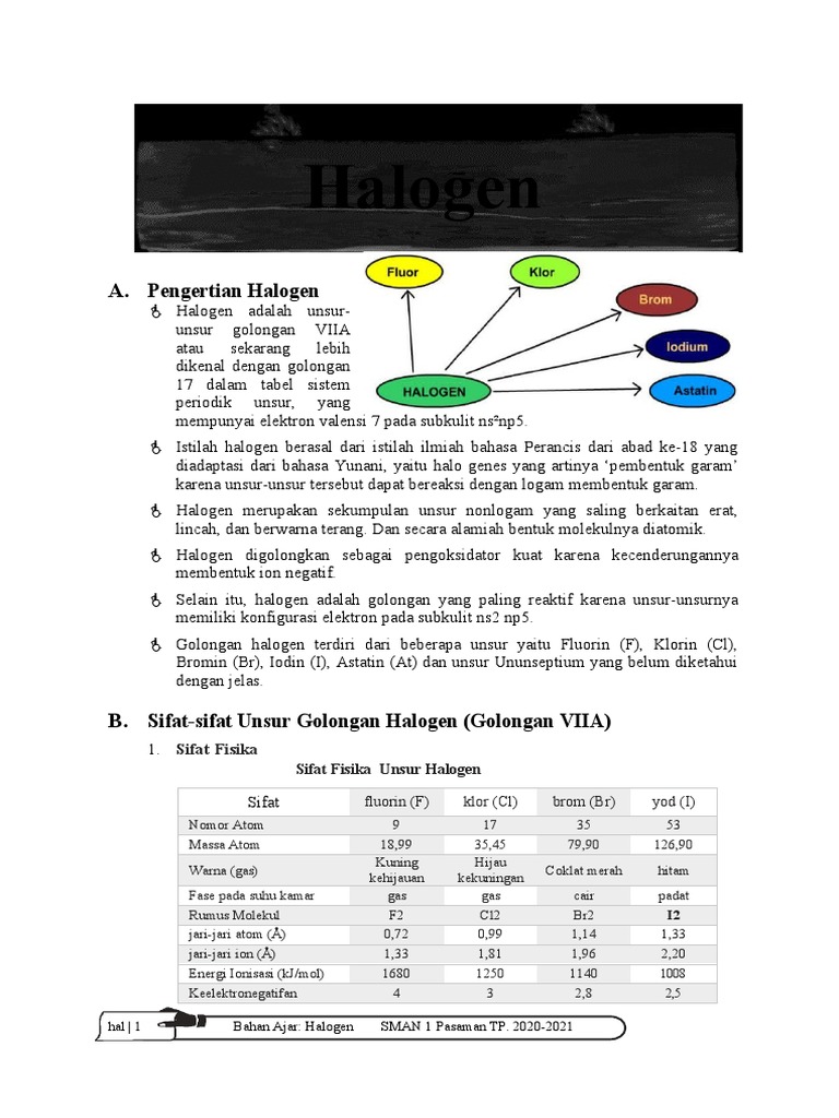Halogen | PDF