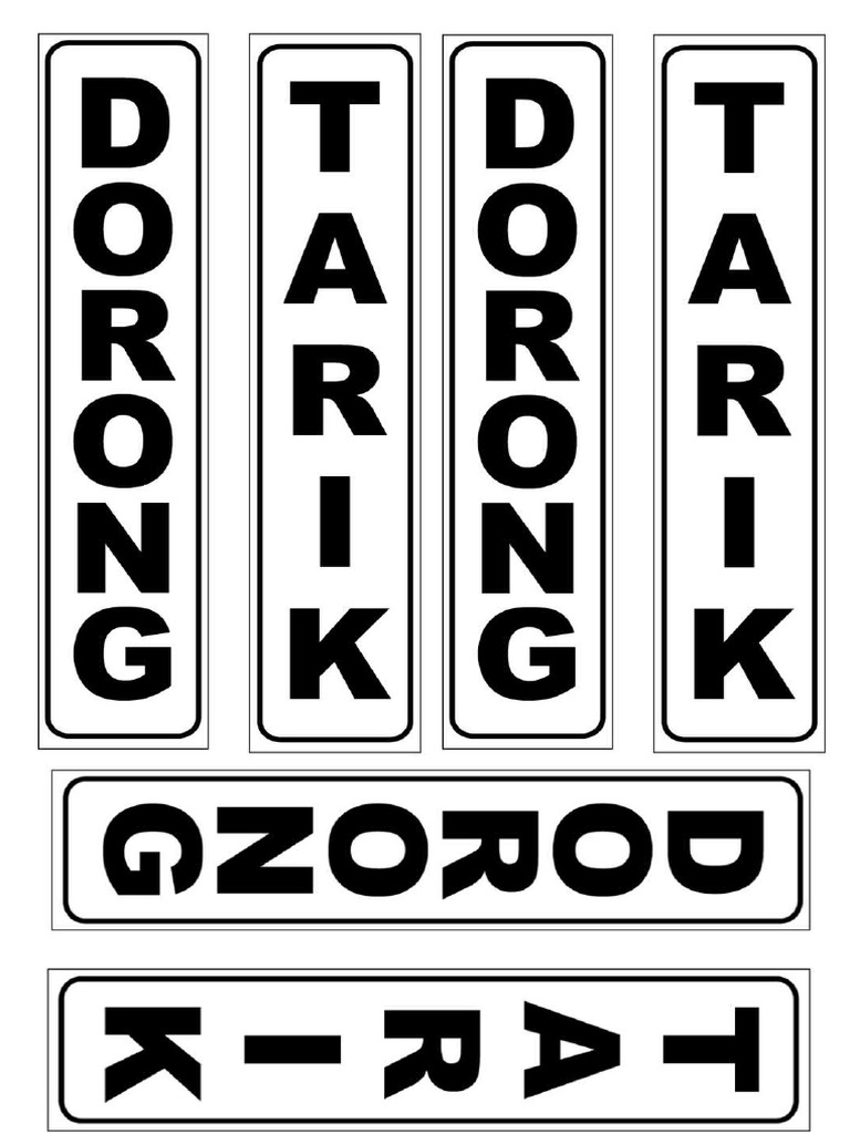 Tulisan Tarik Dorong | PDF