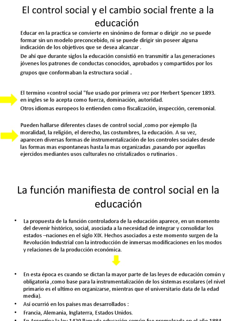 Control Social y Cambio Social. | PDF | Estratificación social ...