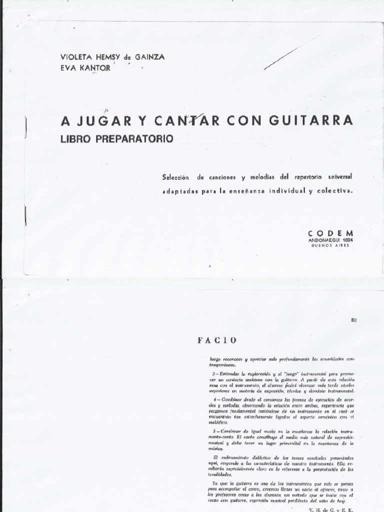 A Jugary Cantar Con La Guitarra Gainza PDF | PDF