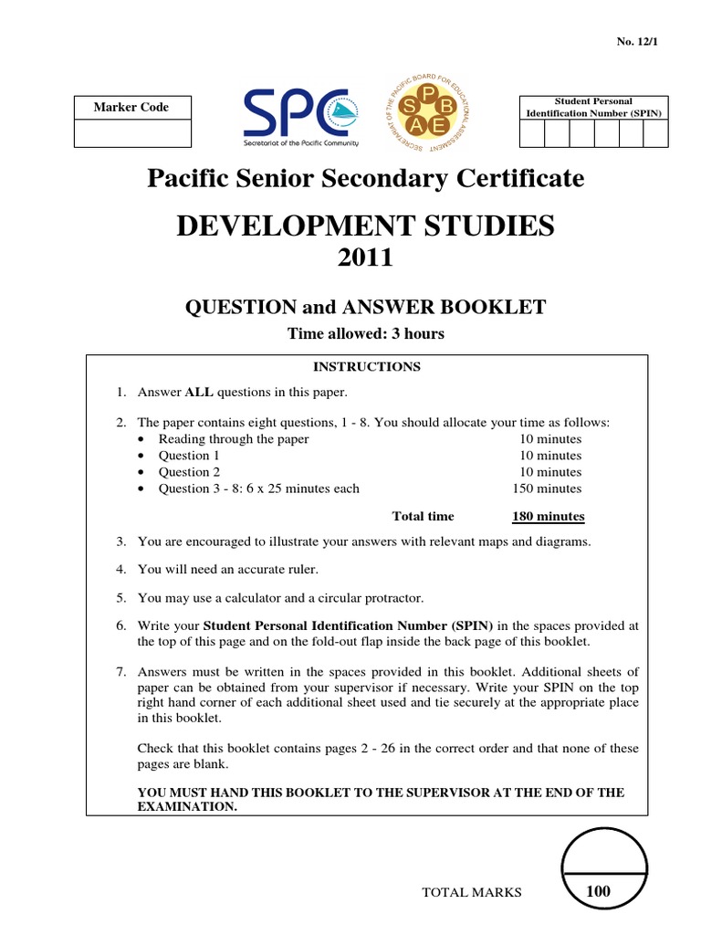 Dev Studies Exam Paper PDF | PDF | Oceania | Aids