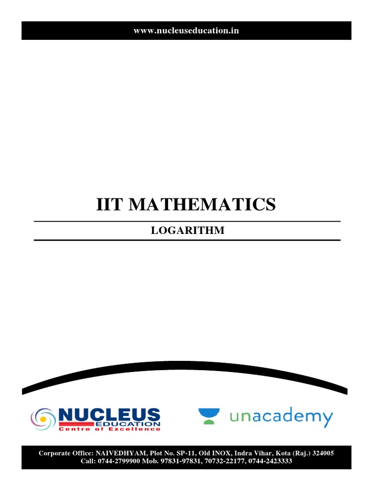 Logarithm Best Questions | PDF | Logarithm | Mathematical Analysis