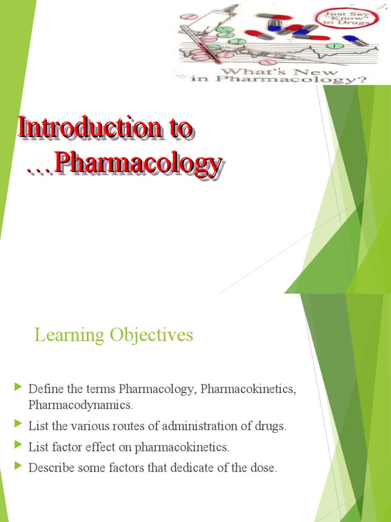 Introduction To Pharmacology Introduction To Pharmacology | PDF ...