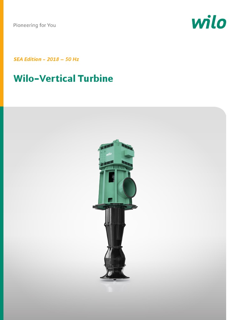 Wilo Vertical Turbine Pump Overview | PDF | Bearing (Mechanical) | Pump