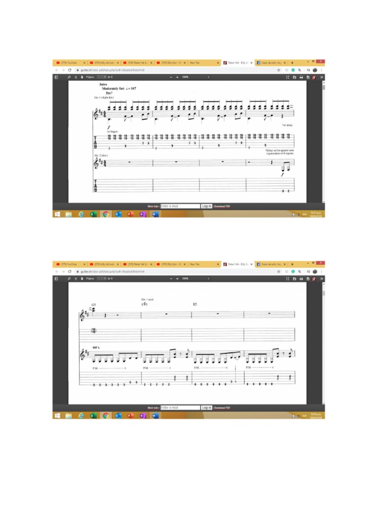 Rebel Yell Partitura | PDF