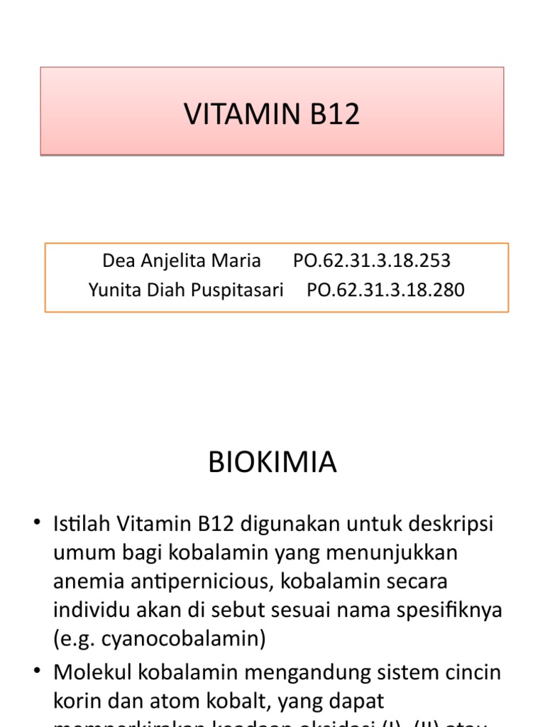Vitamin B12 | PDF