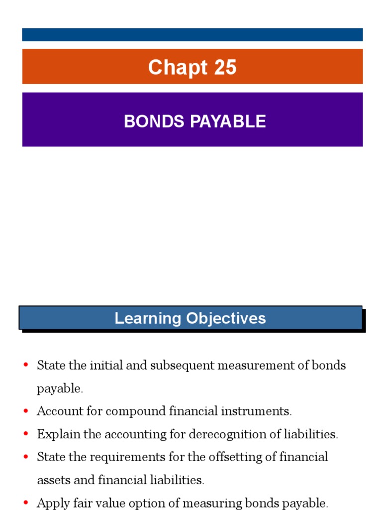 Chapt 25 Bonds Payable | PDF | Bonds (Finance) | Present Value