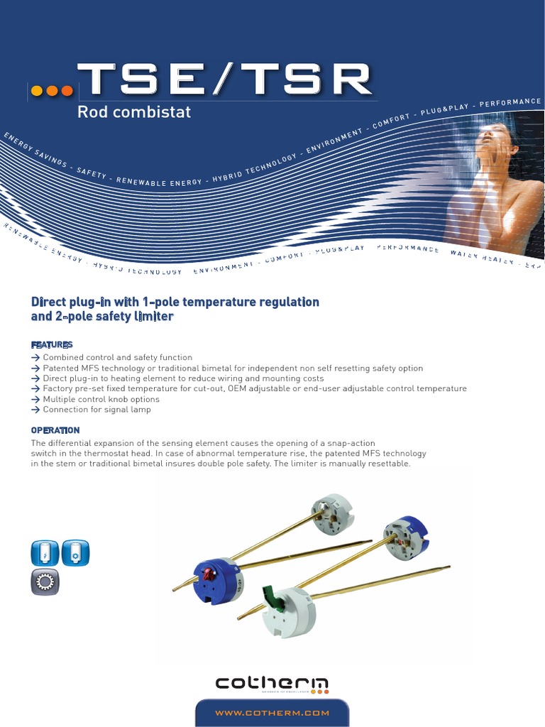 TSE / TSR: Rod Combistat | PDF | Equipment | Mechanical Engineering