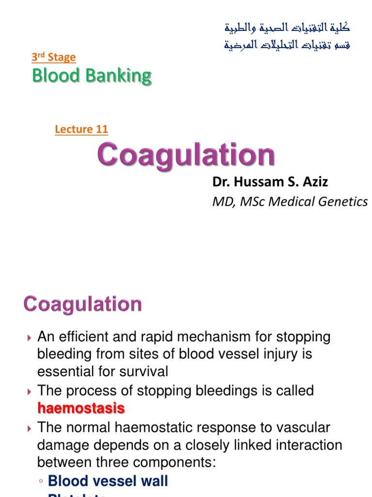 11 Coagulation PDF | PDF | Platelet | Coagulation