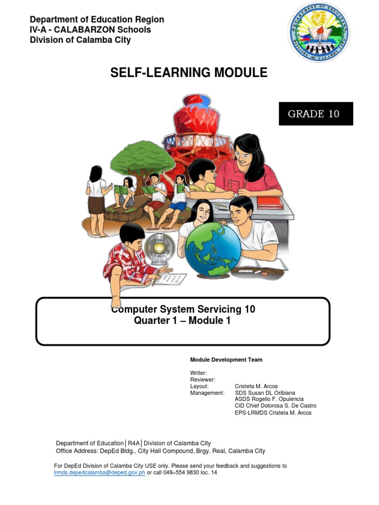 Self-Learning Module: Department of Education Region Iv-A - Calabarzon Schools Division of ...