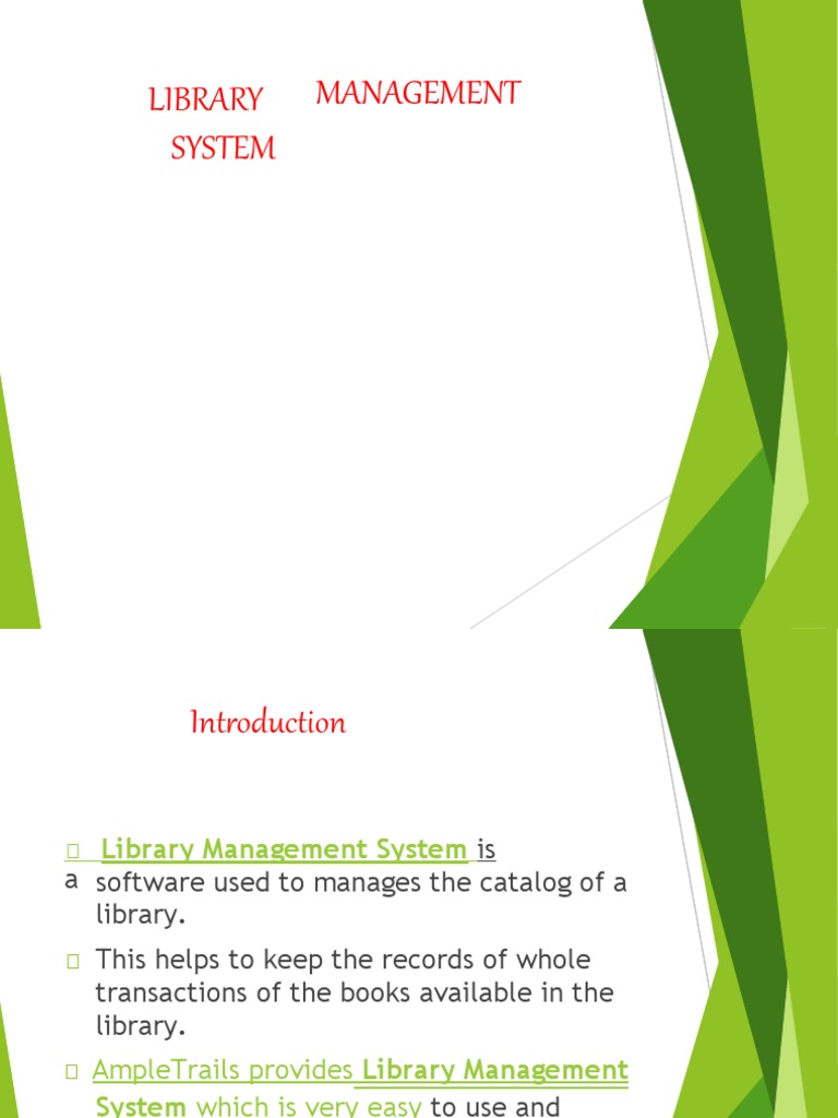 Library Management System Overview | PDF | Library (Computing) | System