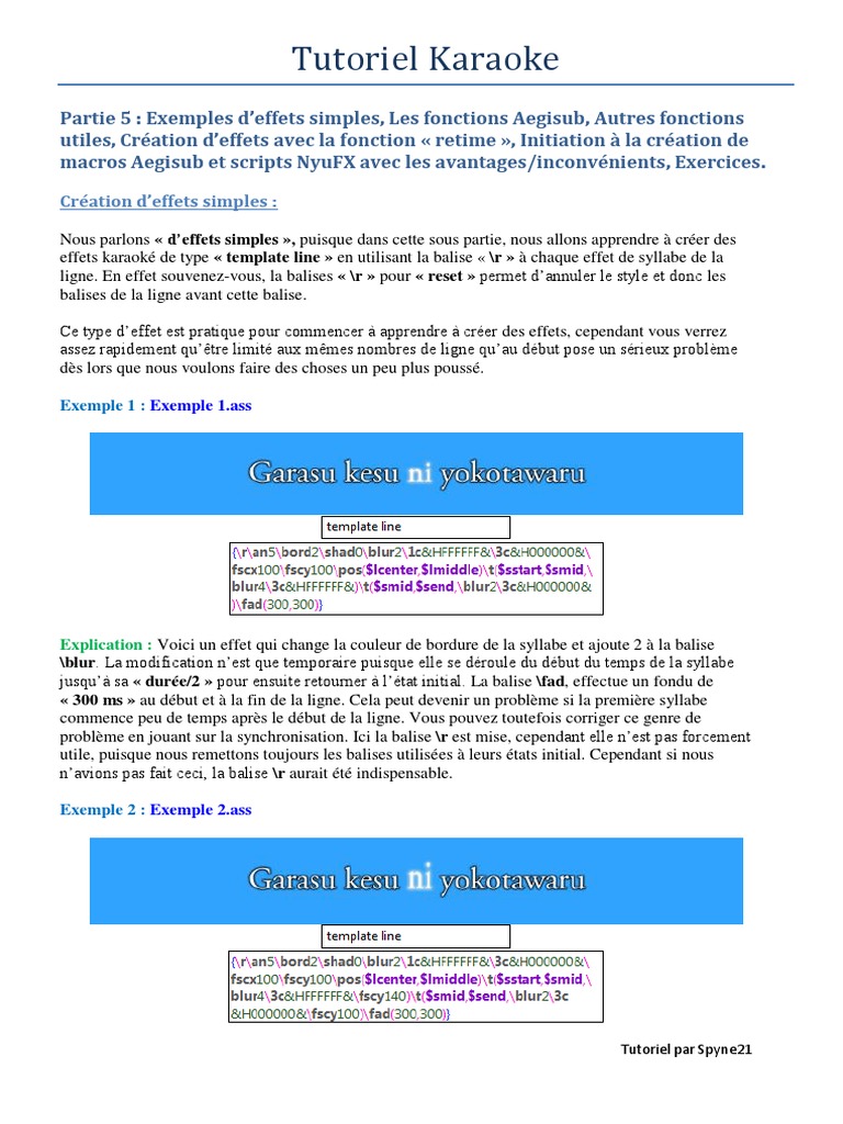 Aegisub 5 PDF | PDF | Macro-définition | Vidéo