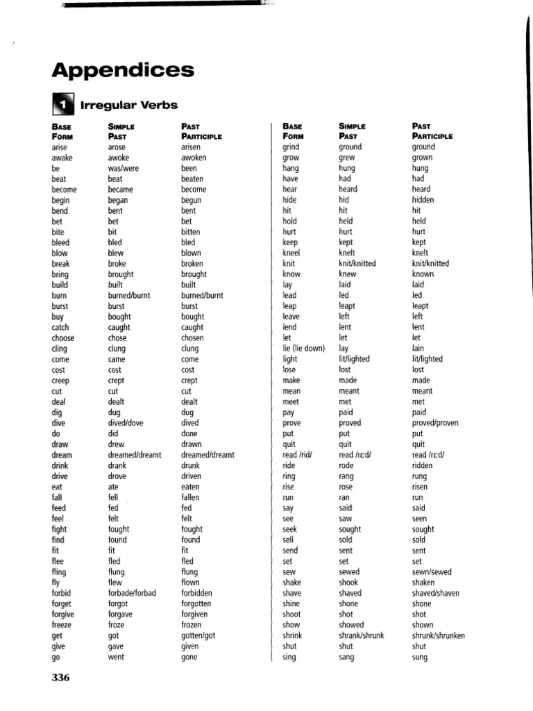 Grammar Express - Appendices | PDF | Grammatical Conjugation | Semiotics
