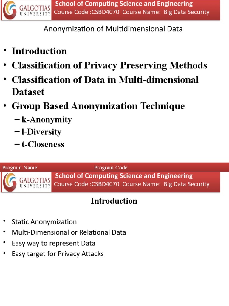 Anonymization of Multidimensional Data | PDF | Privacy | Information ...