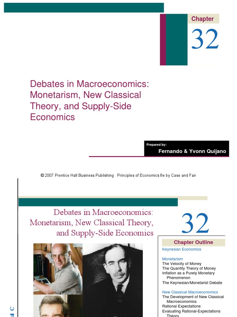 Debates in Macroeconomics: Monetarism, New Classical Theory, and Supply ...