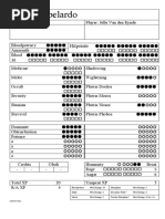 Apocalypse World Character Sheet Template | PDF
