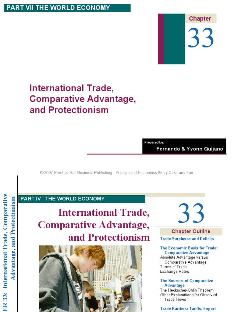 International Trade, Comparative Advantage, and Protectionism | PDF ...