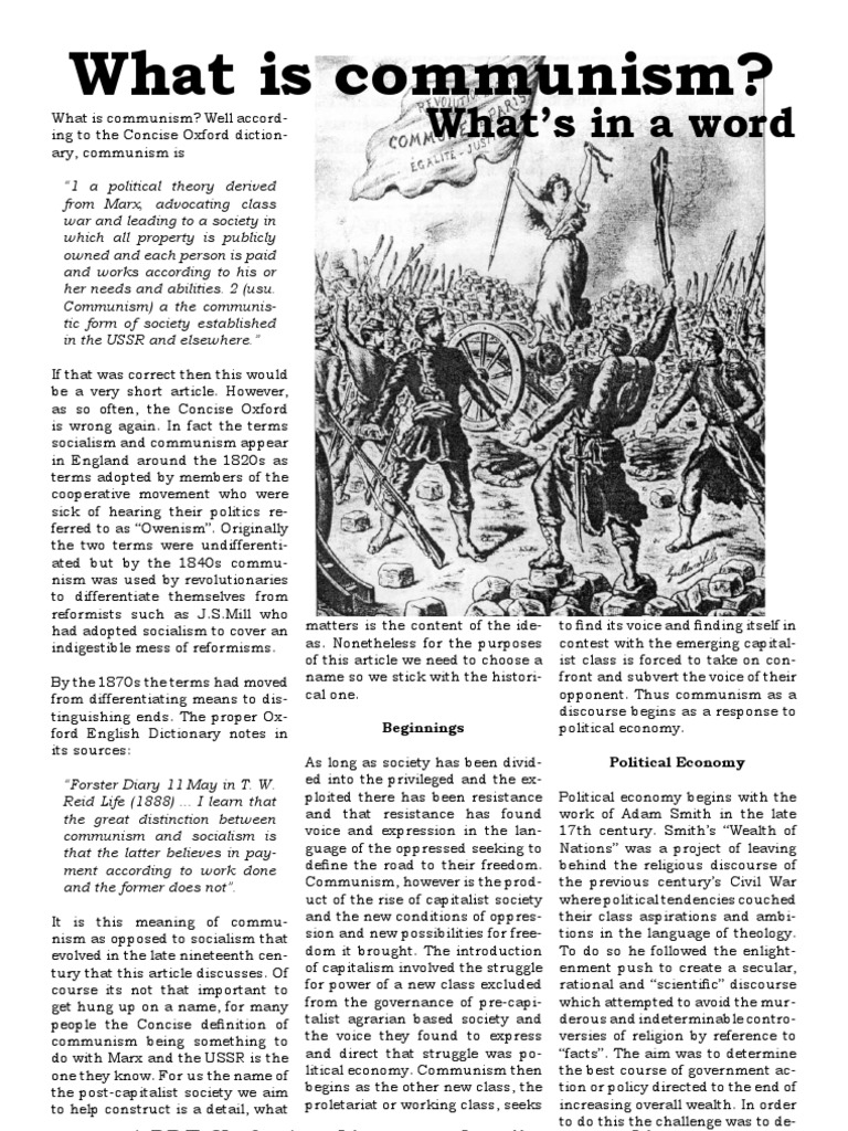 Communism | PDF | Karl Marx | Communism