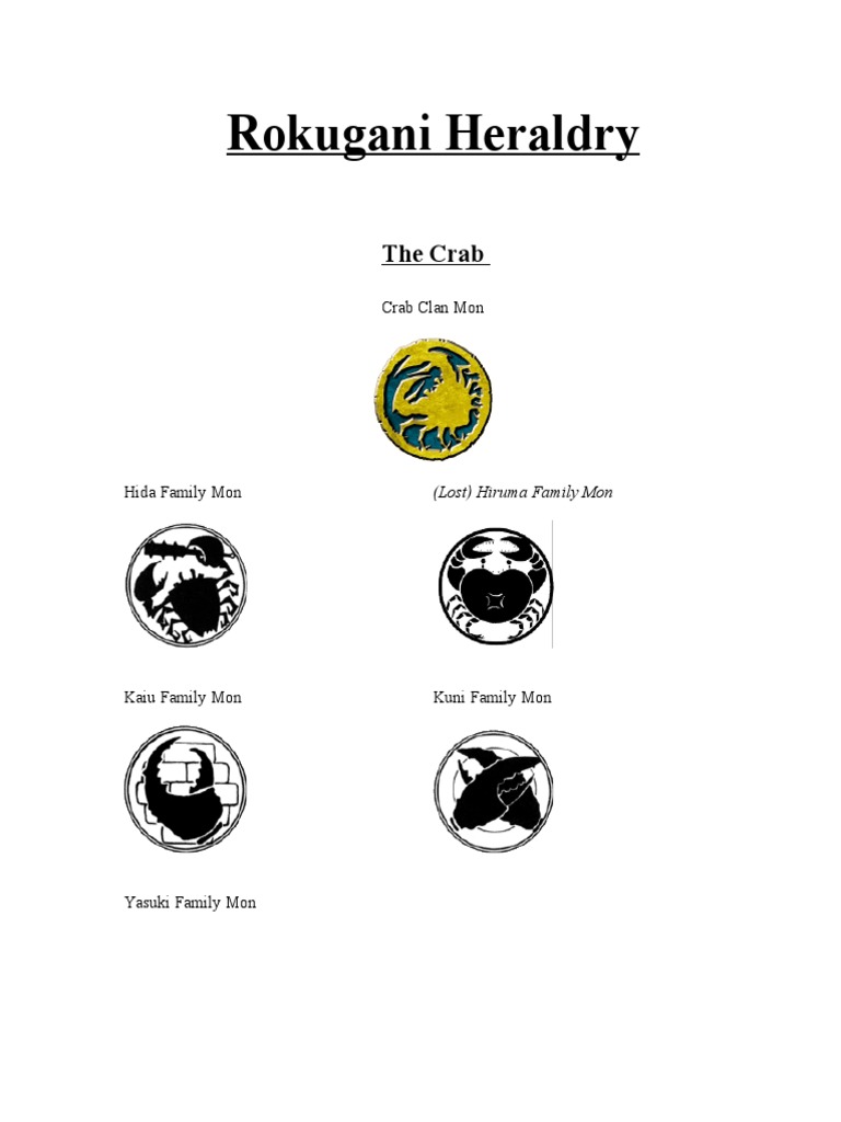 L5R Info - Major Clan Mons | PDF