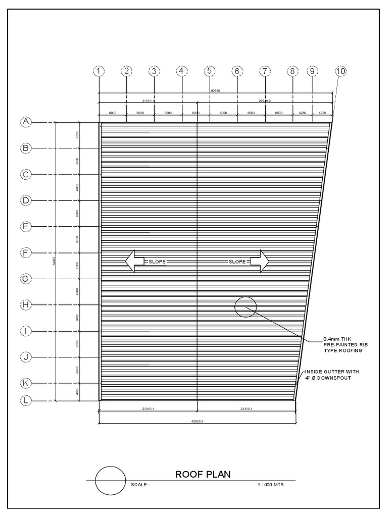 Roof Plan: Slope Slope | PDF