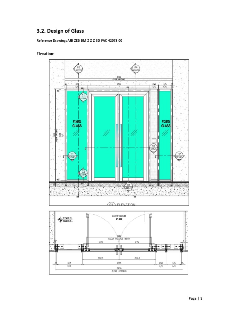3.2. Design of Glass: Elevation | PDF