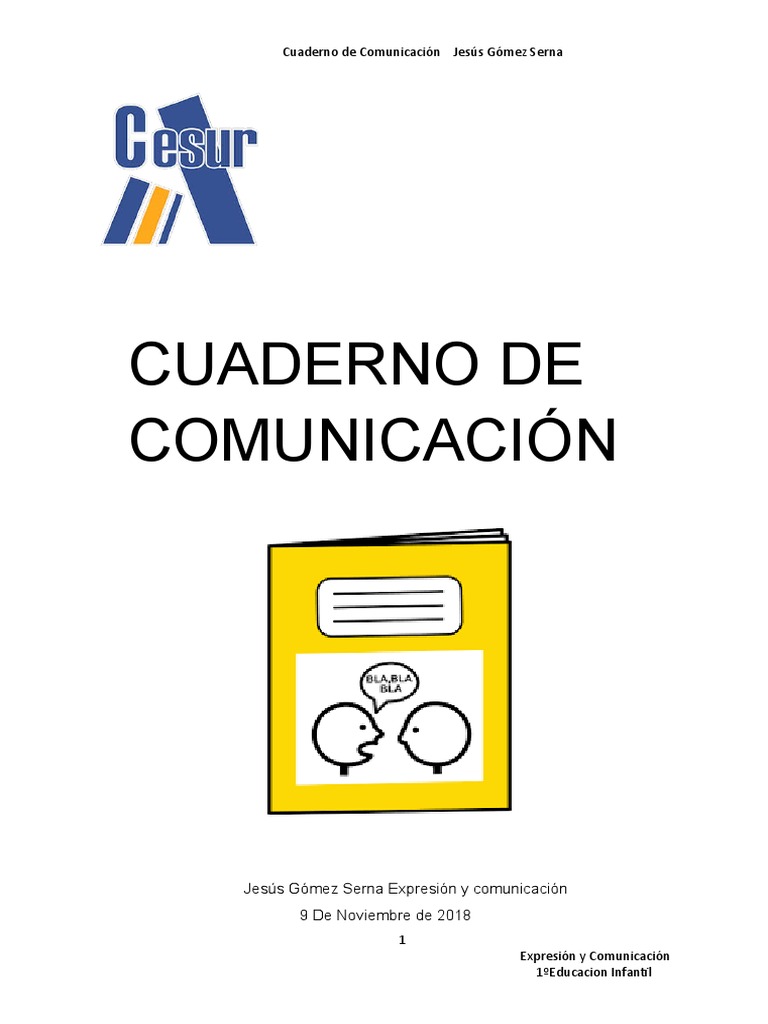 Cuaderno Comunicación Infantil | PDF | Oído | Comunicación