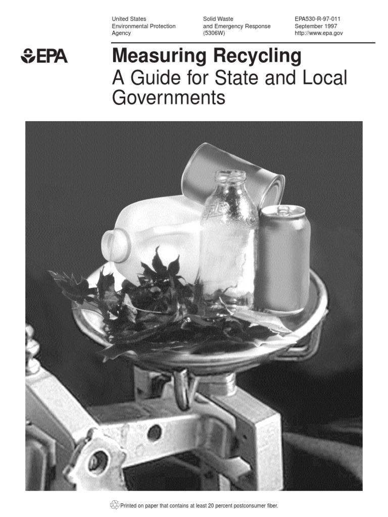 A Guide For State and Local Governments: Measuring Recycling | PDF ...