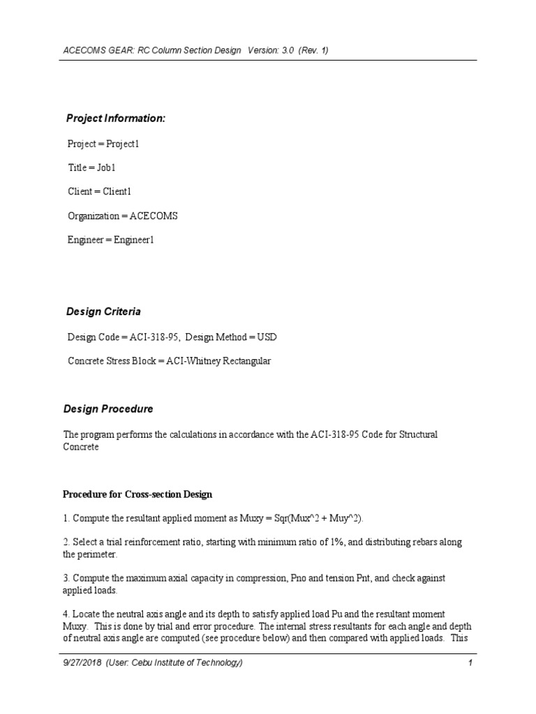 Smallest Load (Corner) | PDF | Stress (Mechanics) | Column
